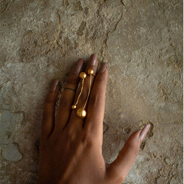 Deco Gold Chain Ring Maxi – Baka